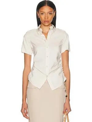 Burberry Button-up Top - Clam Ip Stripe