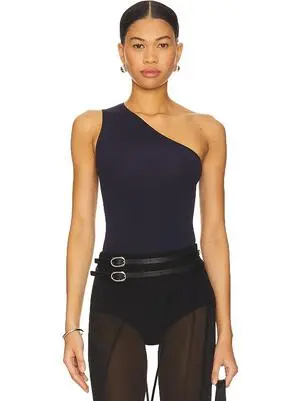 Commando Ballet One-shoulder Bodysuit - Navy