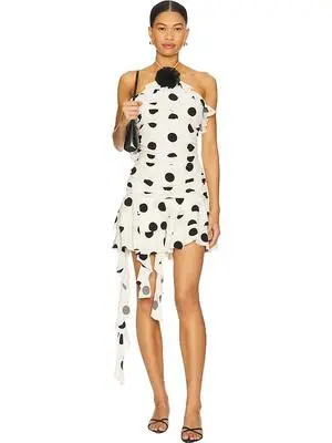Majorelle Brandi Mini Dress - Cream & Black Dot
