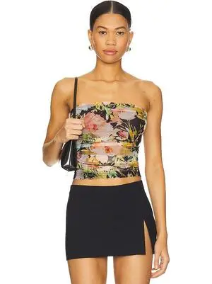 MORE TO COME Everly Strapless Top - Floral