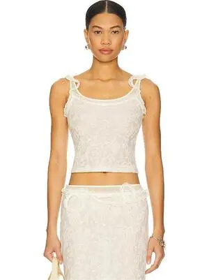 MARRKNULL Lace Layered Top