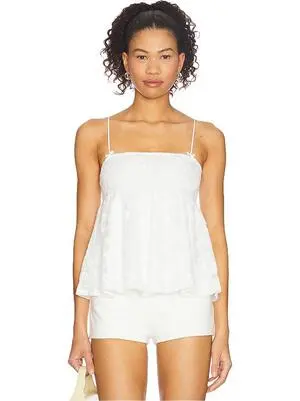 MORE TO COME Solana Babydoll Top - White