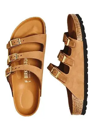 BIRKENSTOCK Florida Triple-strap Sandals - Mink