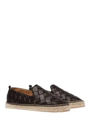 SCAROSSO Martin Espadrilles - Dark Brown - Calf