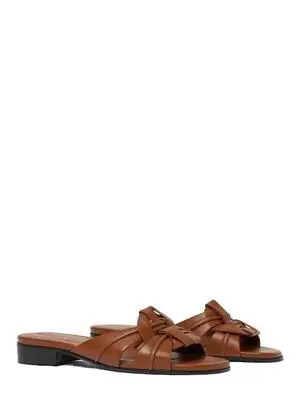 SCAROSSO Anna Sandals - Tan - Calf