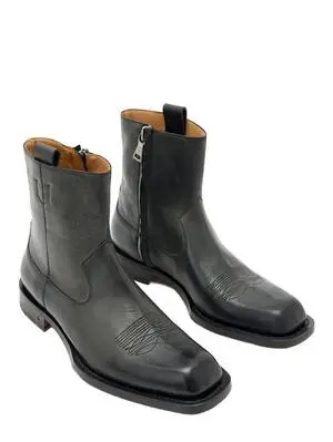 John Varvatos Broome Roper Boots - Black