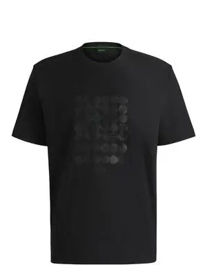 BOSS Geometric-print T-shirt - Black