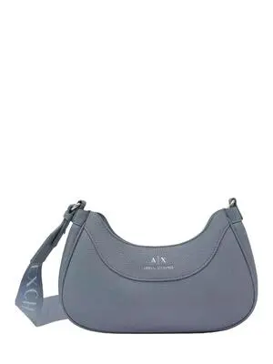 Armani Exchange Logo-Debossed Cross Body Bag Blue