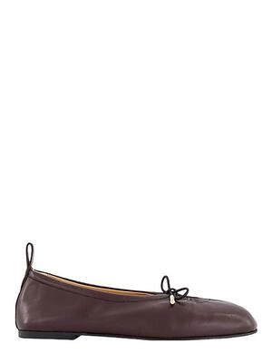 ALOHAS Rosalind Leather Ballet Flats Brown