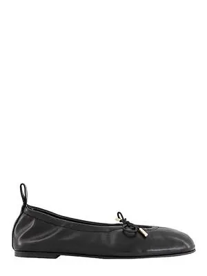 ALOHAS Rosalind Leather Ballet Flats Black