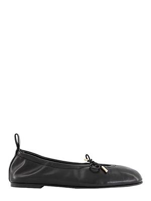 ALOHAS Rosalind Leather Ballet Flats Black