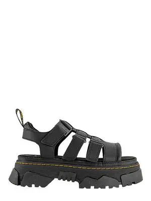 Dr. Martens Mattison Leather Sandals Black