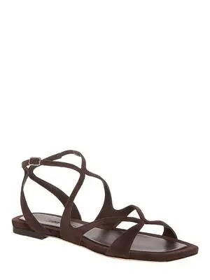 JIMMY CHOO Ayla Caged Sandals - Chocolate