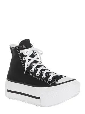 CONVERSE Chuck Taylor All Star Lift Double Stack High Top Sneakers - Black/white