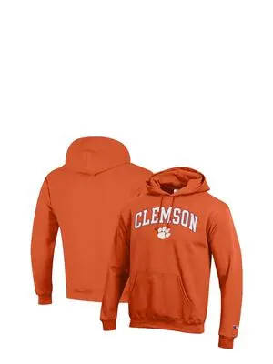 Champion Clemson Tigers Arched Logo Fleece Pullover Hoodie - Orange
