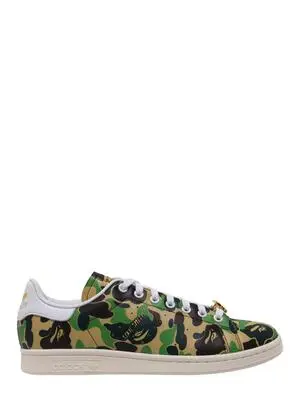 Adidas Bape X Stan Smith 30th Anniversary Abc Camo Sneakers - Green