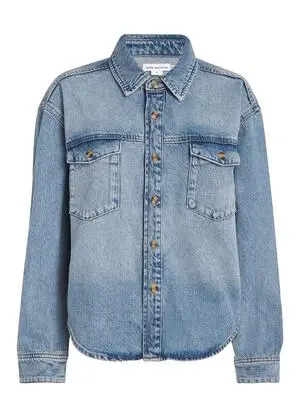 GOOD AMERICAN Structured Denim Shirt