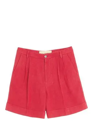 Valentino Garavani Linen Bermuda Shorts - Red