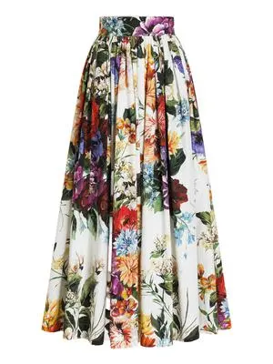 Dolce & Gabbana Floral Wide Skirt - Print
