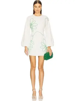 THE WOLF GANG Luna Mini Dress - Ivory
