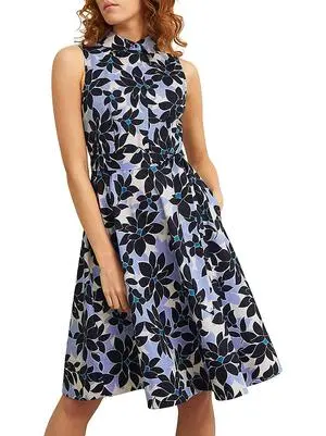 HOBBS LONDON Floral Print Shirt Dress - Multi