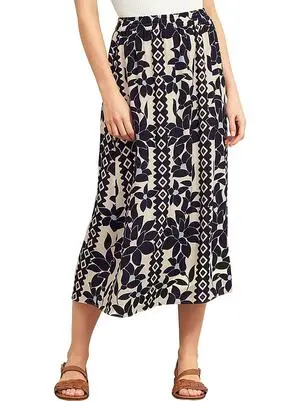 HOBBS LONDON Lyra Midi Skirt - Navy Multi