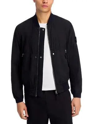Stone Island Regular Fit Bomber Jacket - Black