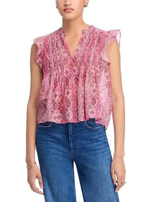 Paige Idris Top - Dark Pink Multi
