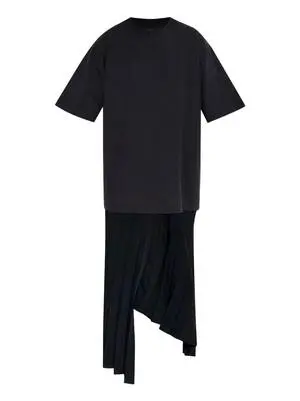 Balenciaga Cotton Midi Dress - Black