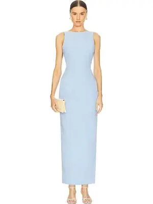 Amanda Uprichard Marbella Maxi Dress - Baby Blue