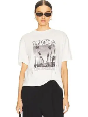 ANINE BING Louis Bing Tour Tee - Ivory