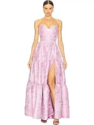 V. CHAPMAN Vivian Dress - Orchid Baroque Floral