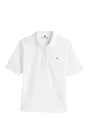 Tommy Hilfiger Logo Polo Top - White