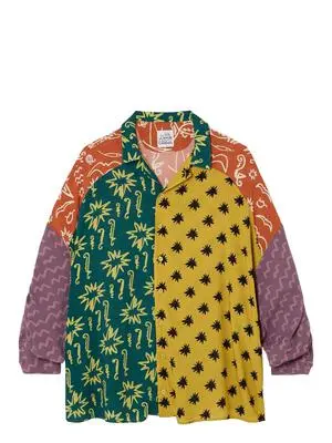 DONDE ESTEBAN Estrellitas Printed Crepe Shirt - Yellow