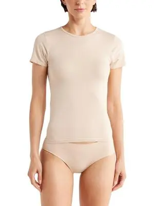 NORDSTROM RACK Everyday Seamless T-Shirt Beige Smoke