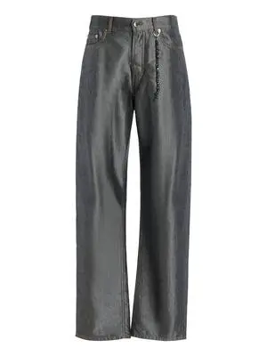 DARKPARK Gale Metallic Straight-leg Jeans - Grey