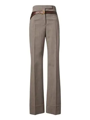 Prada Trompe L'œil Straight Trousers - Grey