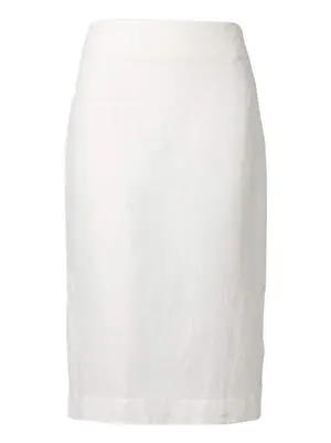 RÓHE Floral Organza Pencil Skirt - White