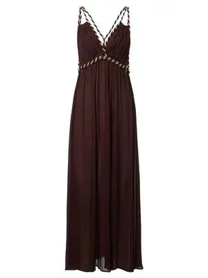 Poupette St Barth Collette Open-back Maxi Dress - Brown