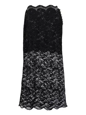 Rabanne Lace Midi Skirt - Black