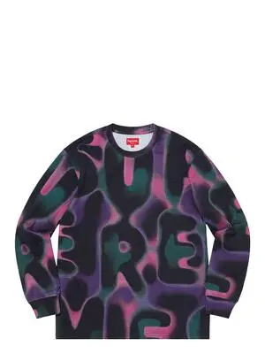 Supreme Half Tone Long-sleeve Top - Black