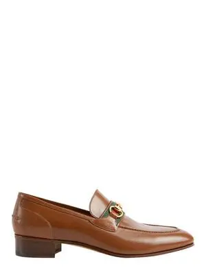 Gucci Horsebit Web-stripe Loafer - Brown