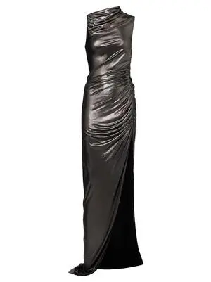 Rick Owens Ruched Jersey Gown - Silver
