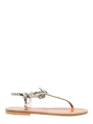 K.JACQUES Picon Flat Sandals - White
