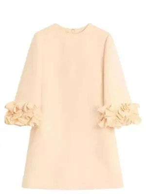 Valentino Garavani Crepe Couture Mini Dress - Neutrals