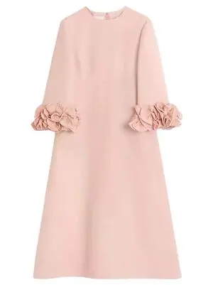 Valentino Garavani Crepe Couture Midi Dress - Pink