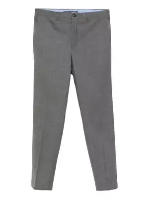 Incotex Mélange-effect Trousers - Grey