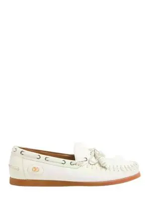 Valentino Garavani Palm Avenue Boat Shoes - White