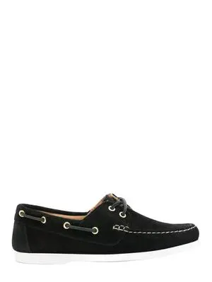 P.a.r.o.s.h Suede Boat Shoes - Black