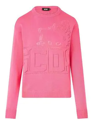 Gcds X Hello Kitty Cropped Jumper - Pink